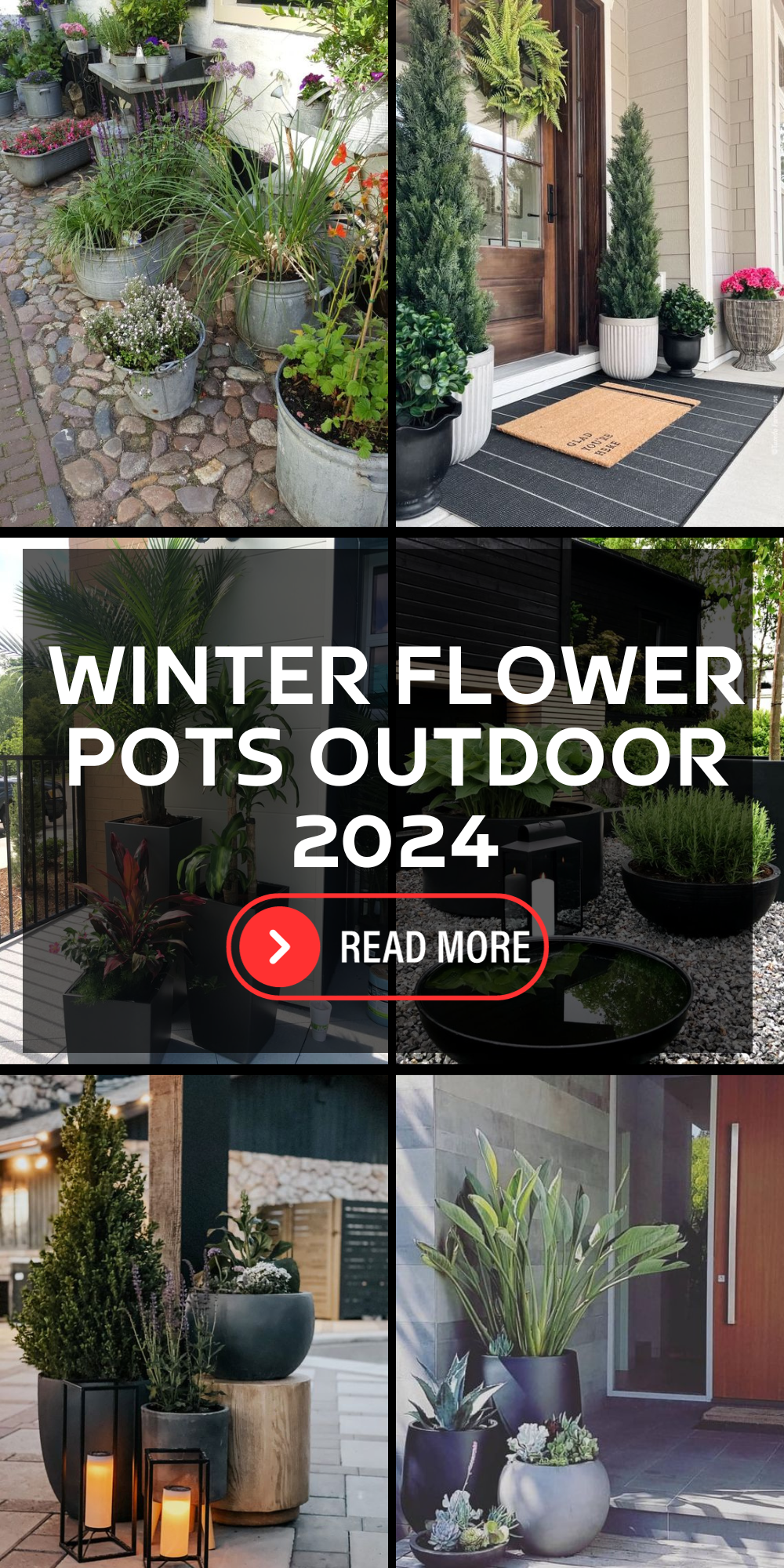 Winter Flower Pots Outdoor 2024: Transform Your Curb Appeal with Garden ...
