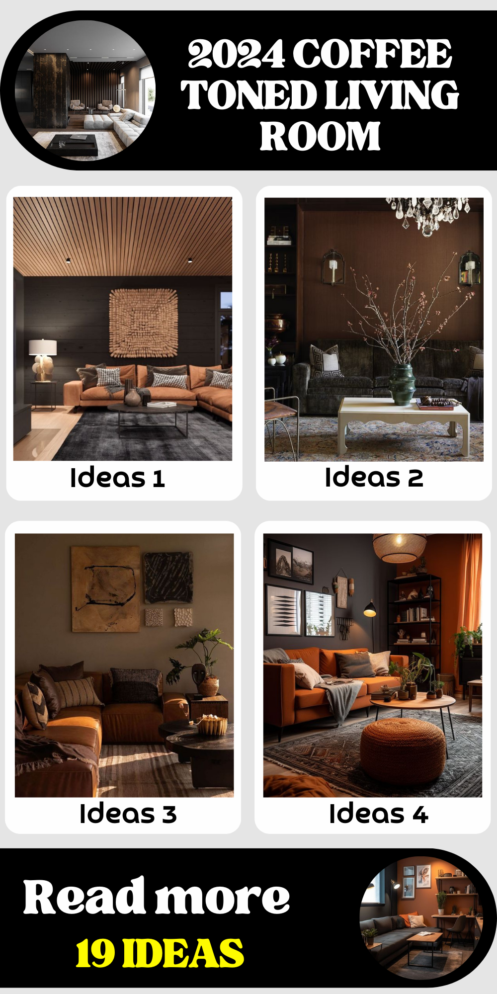 2024 Coffee Toned Living Room Trends: Cozy Luxury & Chic Design