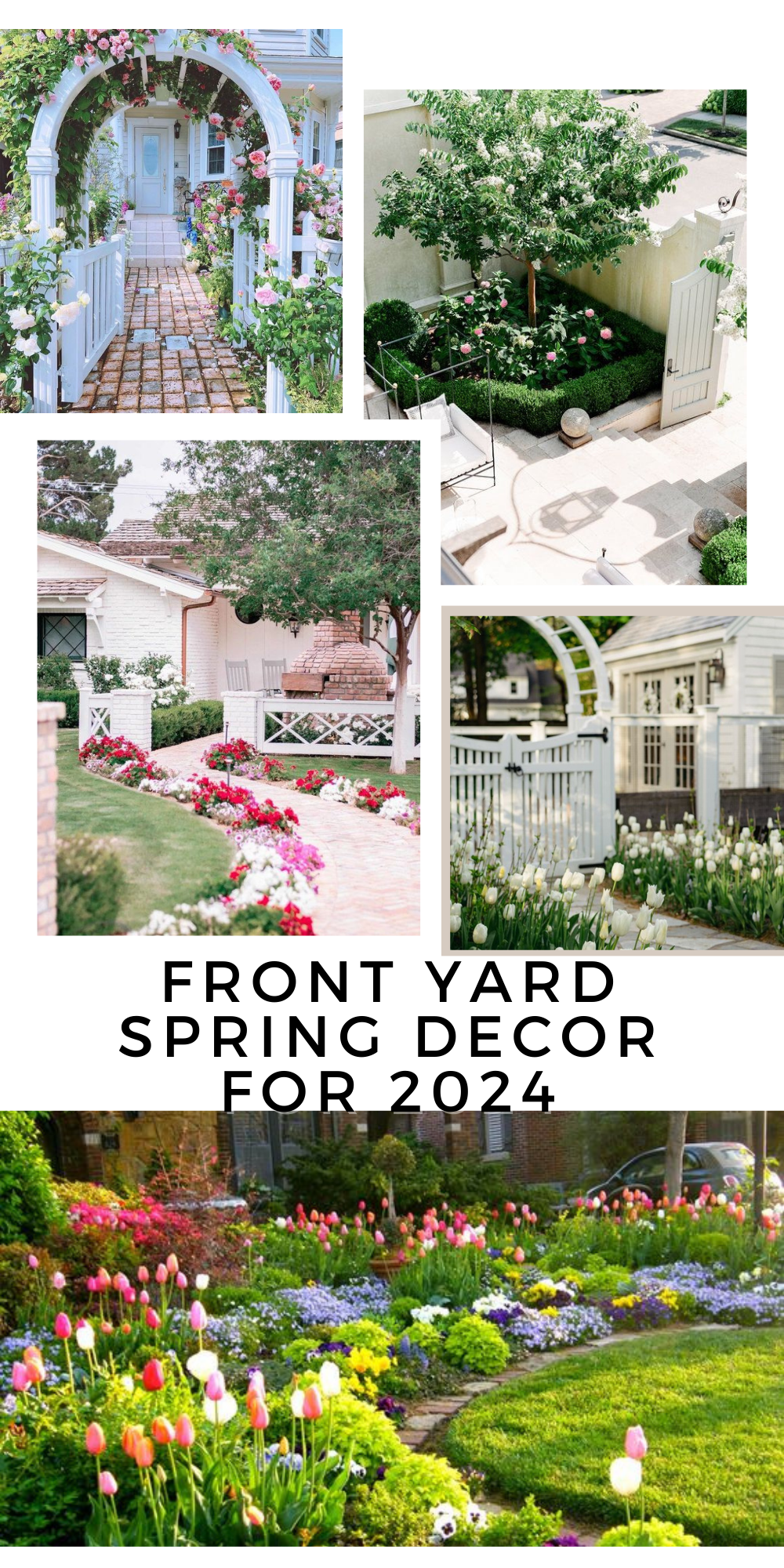 2024 Spring Front Yard Decor Ideas: Rustic Charm Meets Modern Aesthetics