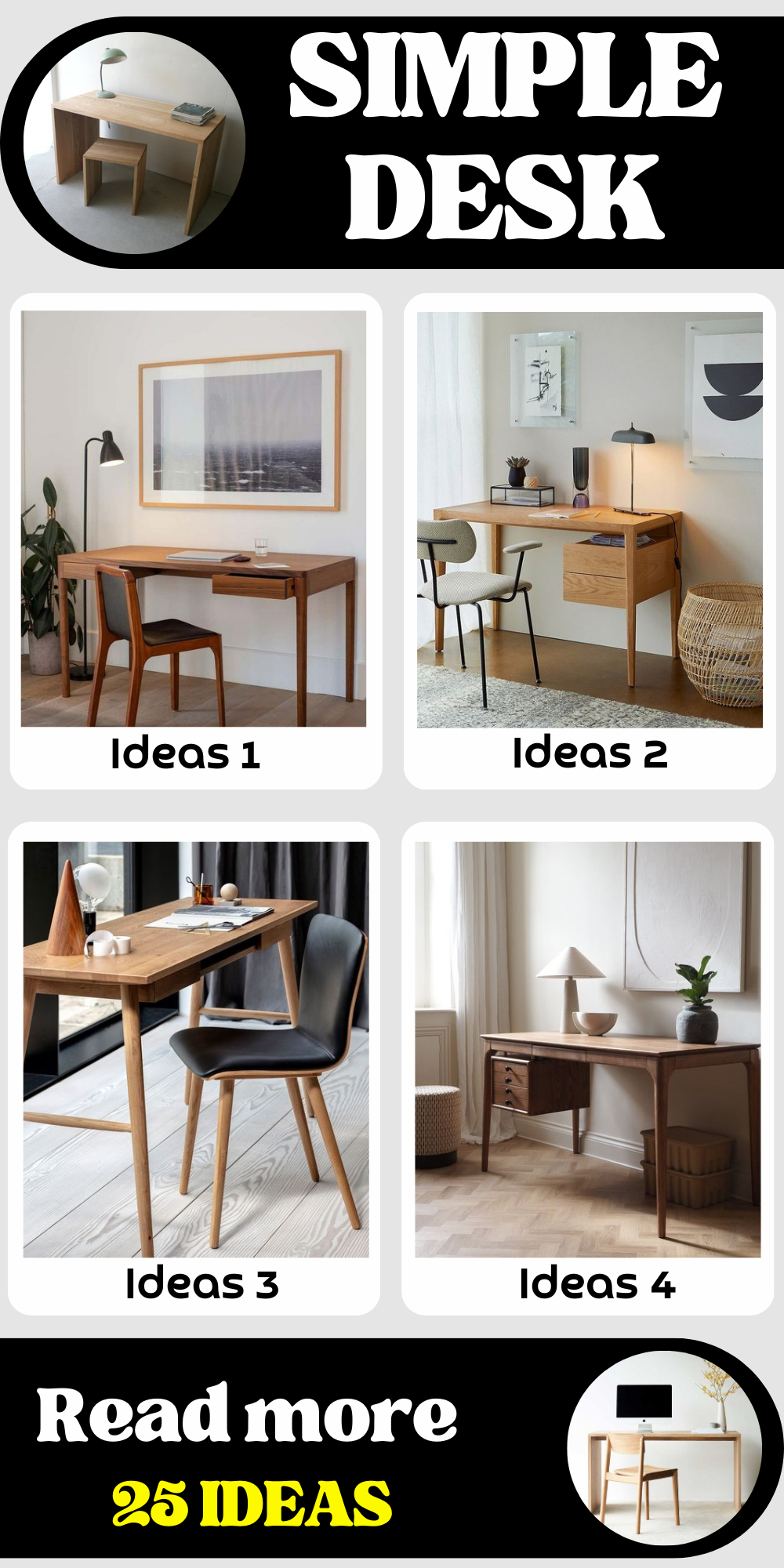 Minimalist Desk Designs: Inspire Your Space with Simple Elegance