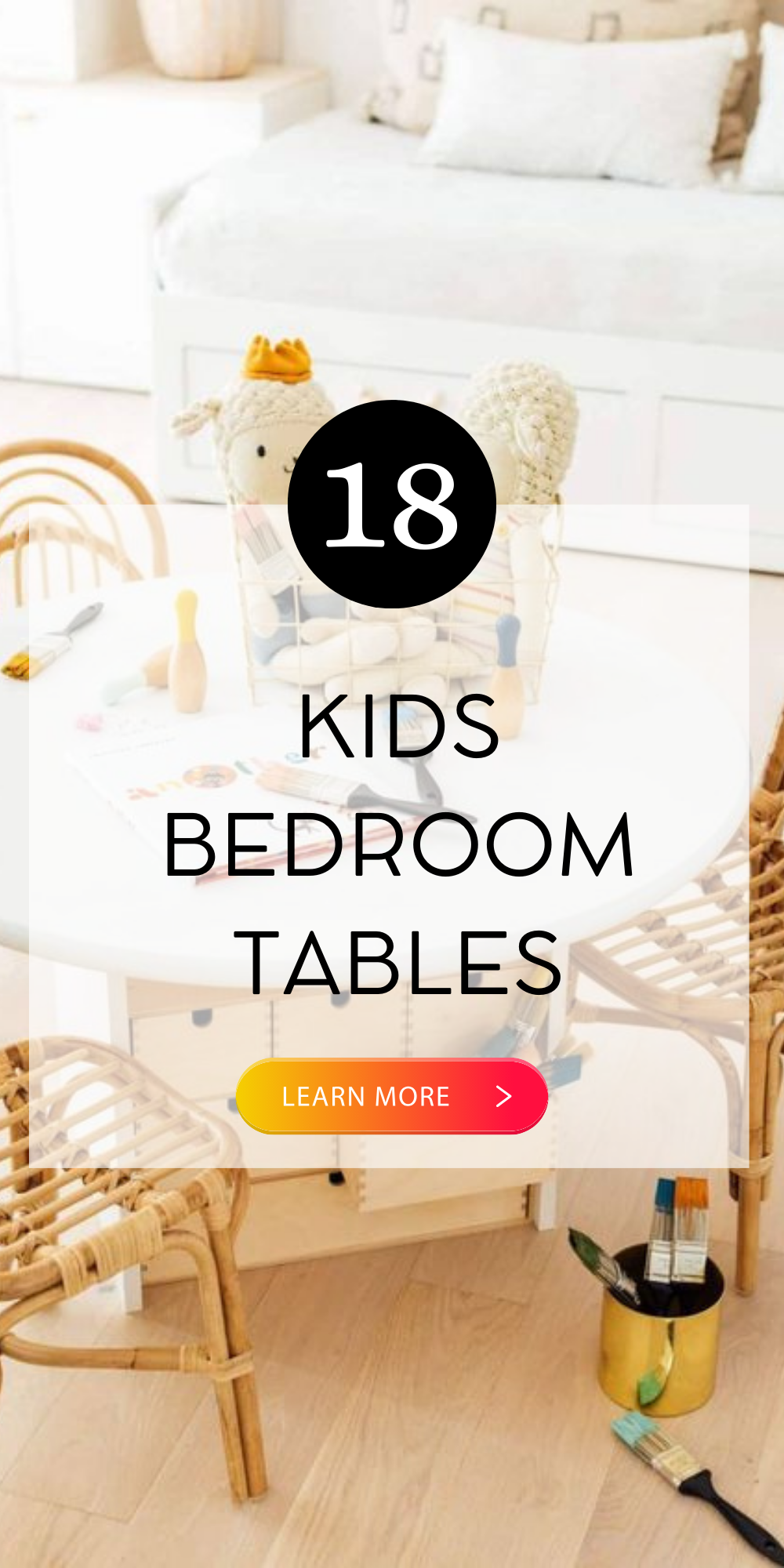 Creative Kids Bedroom Tables: Design Ideas for Play & Study Spaces